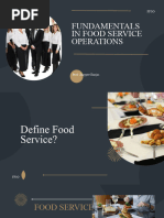 Fundamentals of Food Service Operation | PDF | Menu | Restaurants