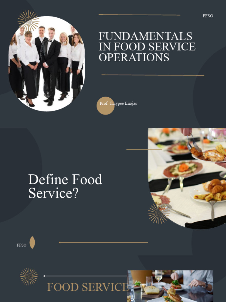 (Prelim 1ST Lesson) Fundamentals in Food Service Operations | PDF ...