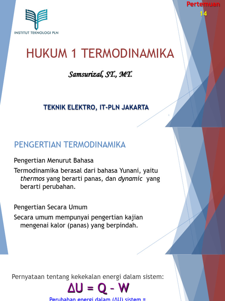 Hukum 1 Termodinamika dan Proses Gas | PDF