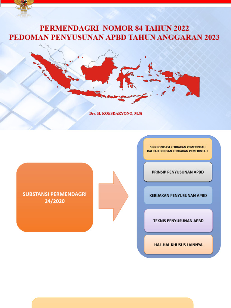 Permendagri Nomor 84 Tahun 2022 Pedoman Penyusunan Apbd Tahun Anggaran 2023 | PDF