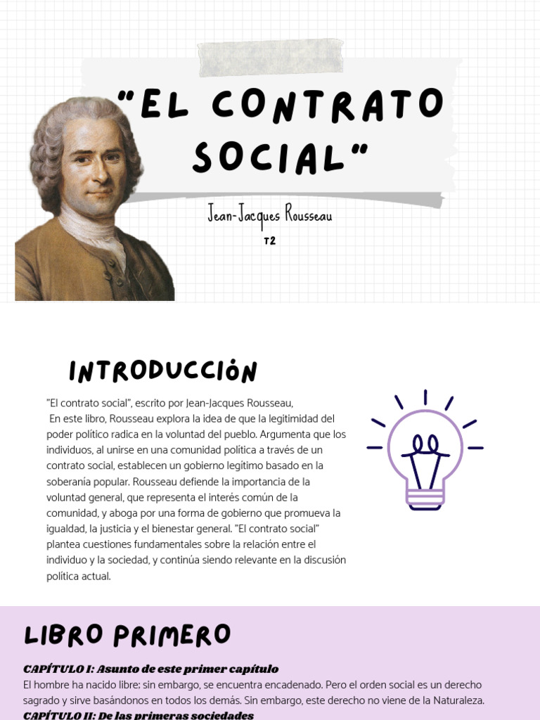 Diapositivas Del Contrato Social | PDF | Gobierno | Contrato social