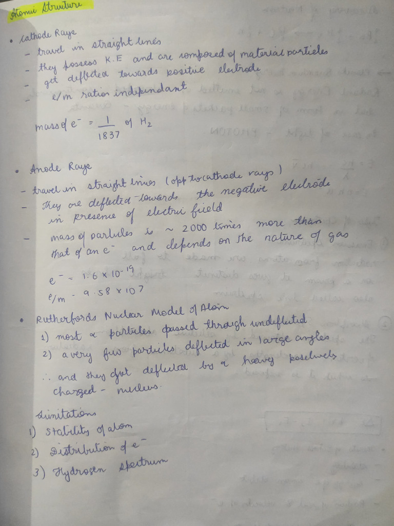 Atomic Structure | PDF