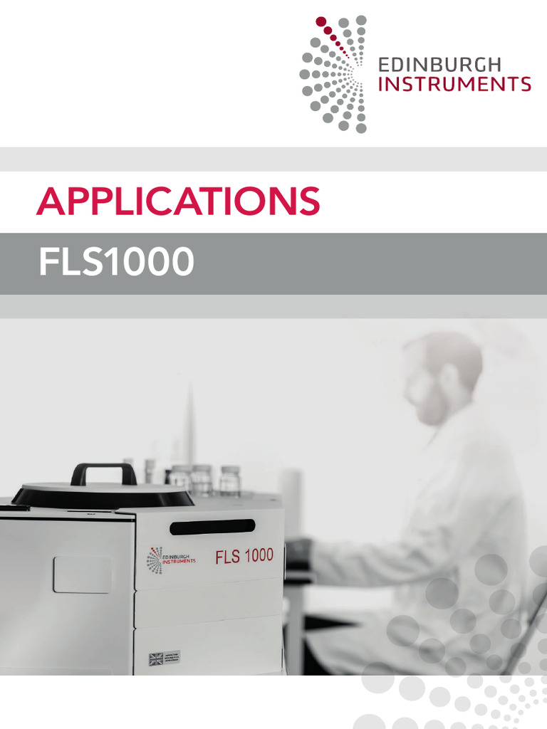 FLS1000 Photoluminescence Spectrometer Applications Brochure | PDF ...