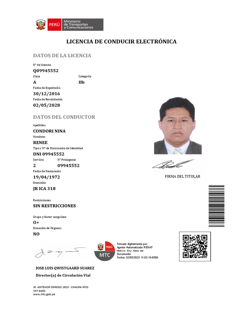 Licencia - Condori Nina Renee | PDF | Derecho