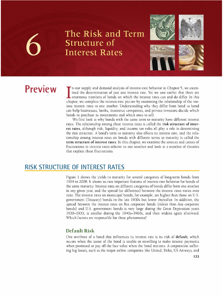 5c The Risk And Term Structure Of Interest Rates Pdf