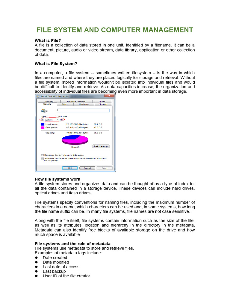 Module File System and Com. Management | PDF