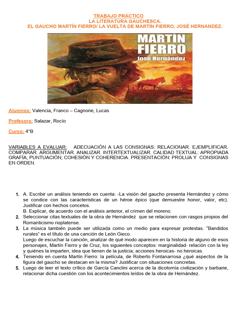 TRABAJO PRÁCTICO MARTÍN FIERRO 2023 | PDF | Justicia | Crimen y violencia