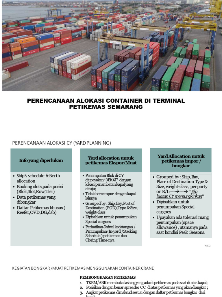 Pertemuan Ke 5 Perencanaan Alokasi Container | PDF
