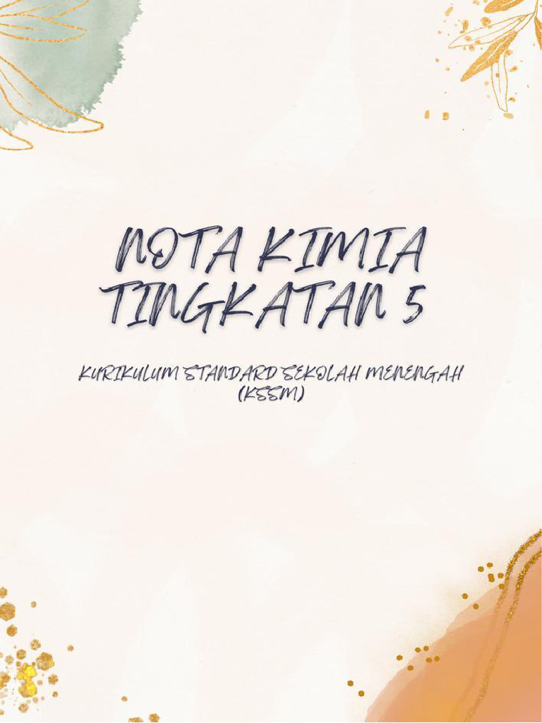 Nota Kimia Tingkatan 5: Redoks | PDF