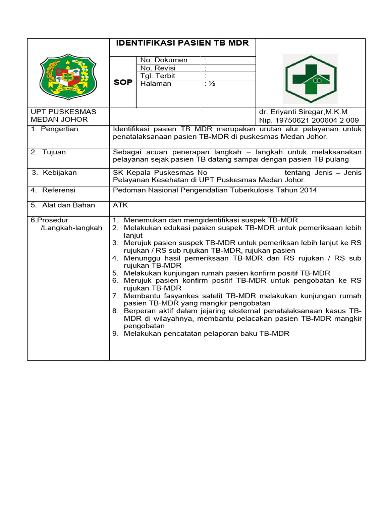 Identifikasi Pasien TB MDR | PDF | Pengembangan Diri | Kesehatan Holistik
