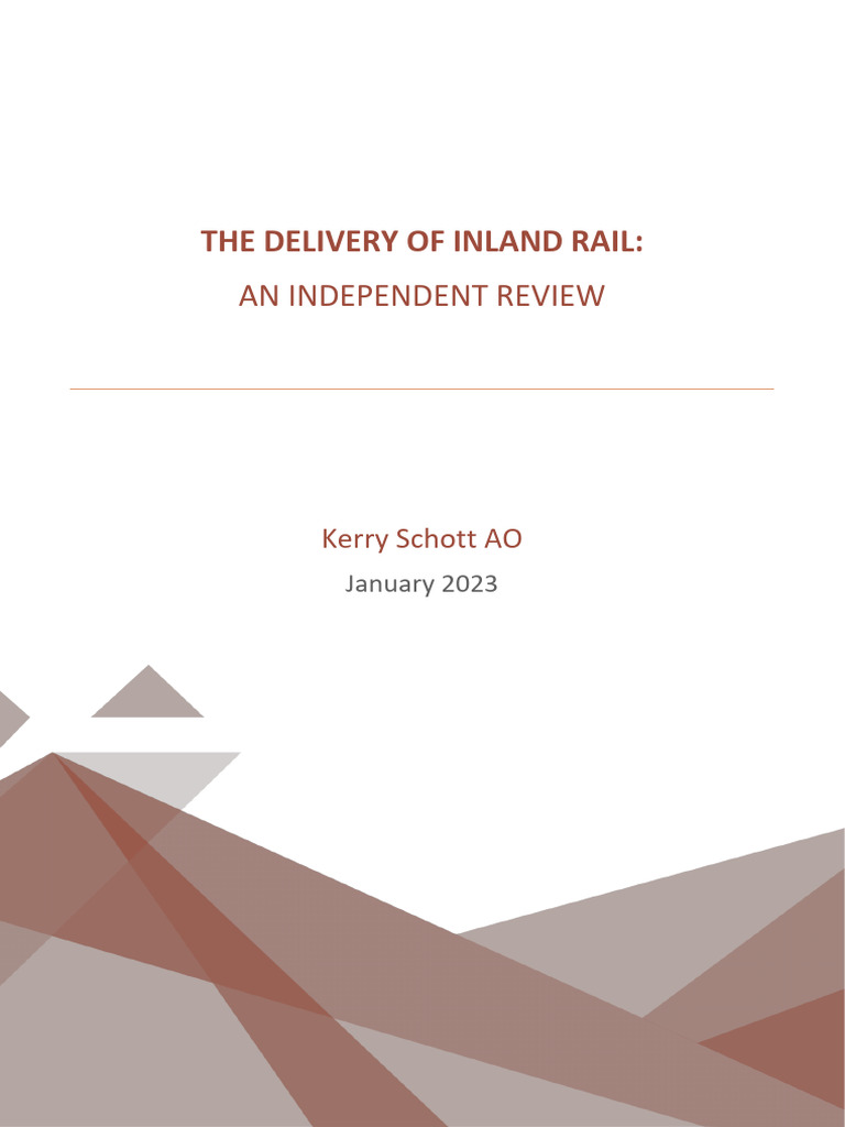 Inland Rail Report | PDF | Technology & Engineering