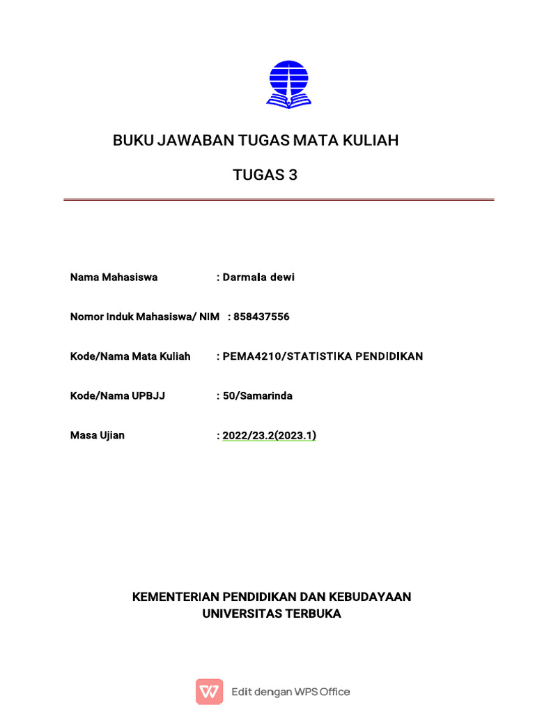 PEMA4210 Tugas 3 Darmala Dew | PDF