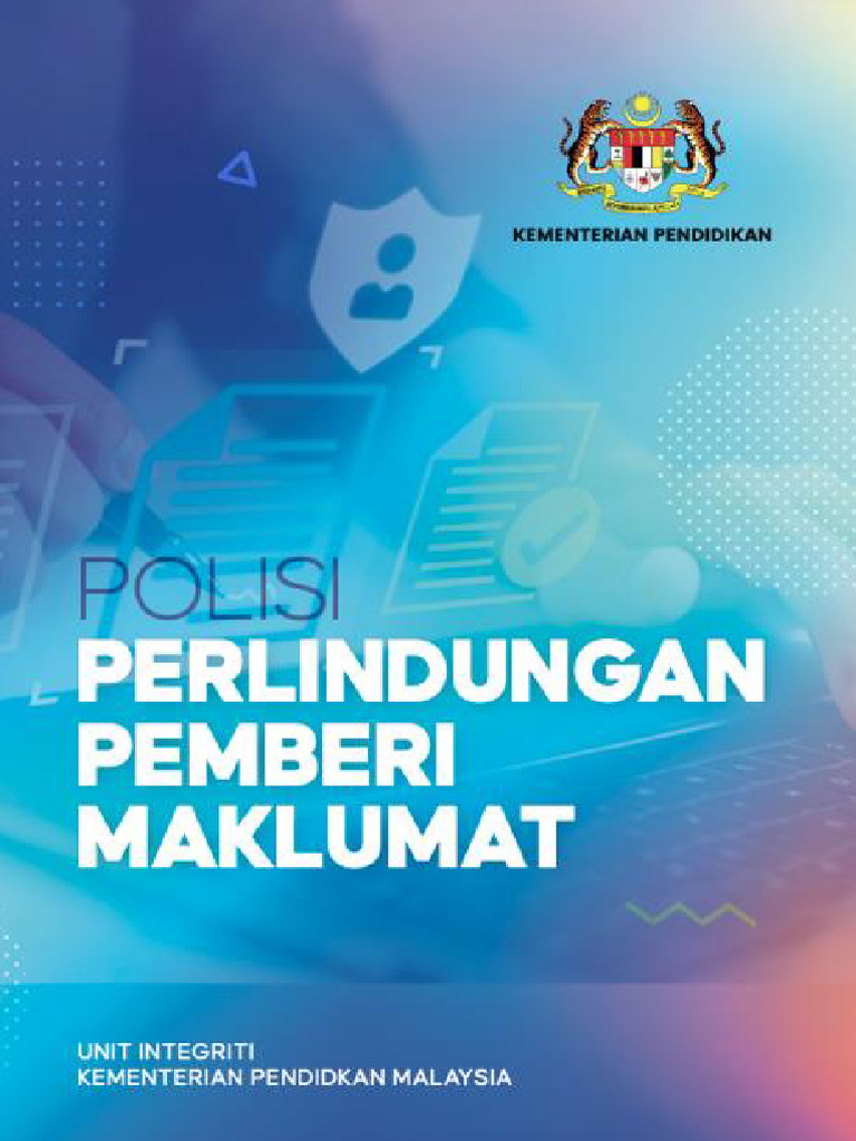 III Polisi Perlindungan Pemberi Maklumat KPM | PDF