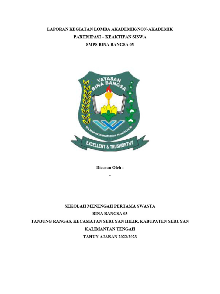 Laporan Prestasi Akademik Non Akademik | PDF