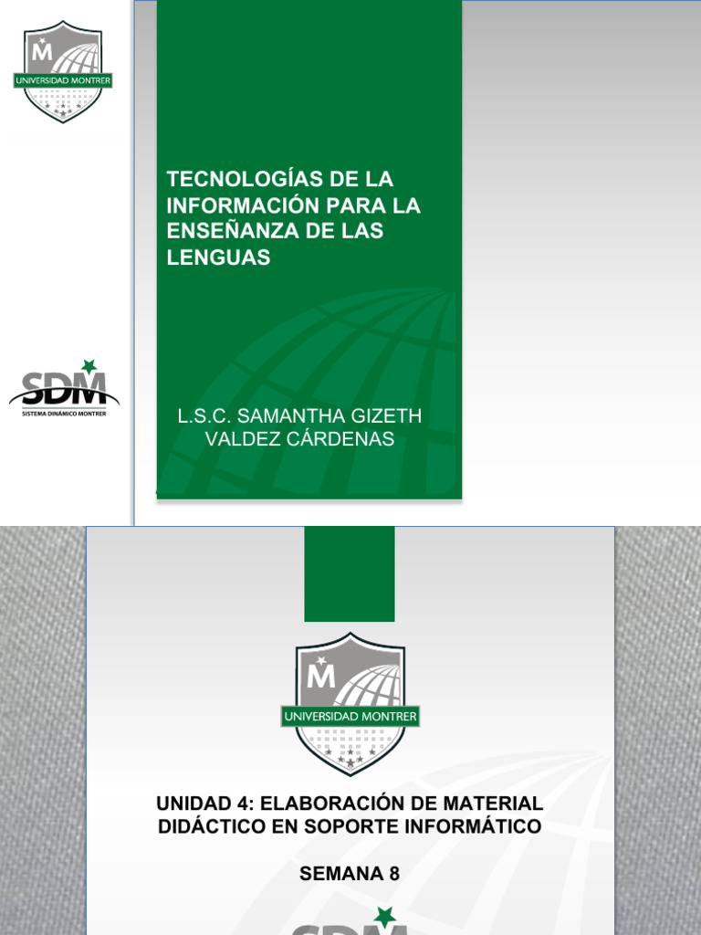 Semana 8 | PDF | Enseñando | Informática