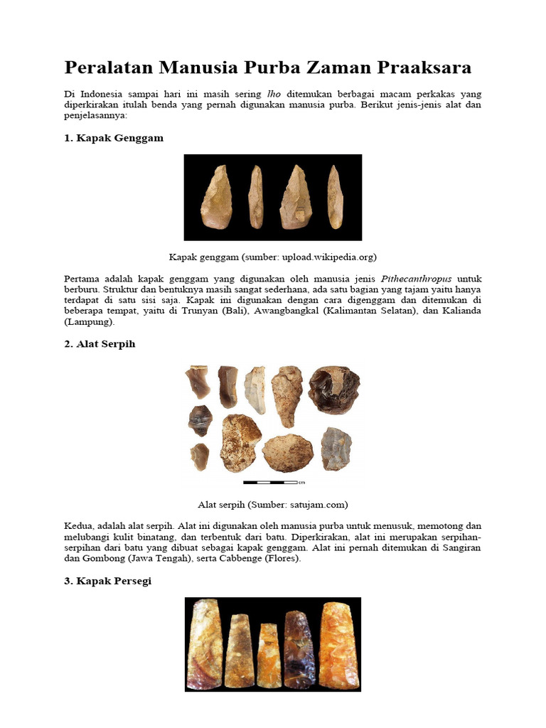 Artefak Dan Fosil | PDF