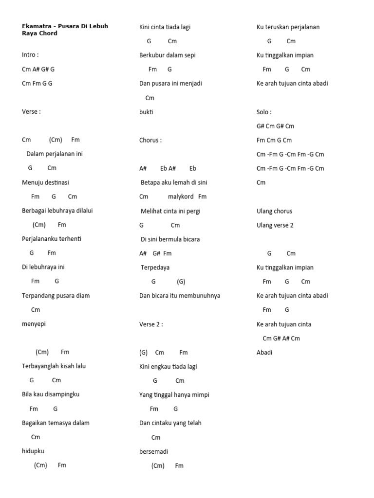 Lirik Ekamatra | PDF