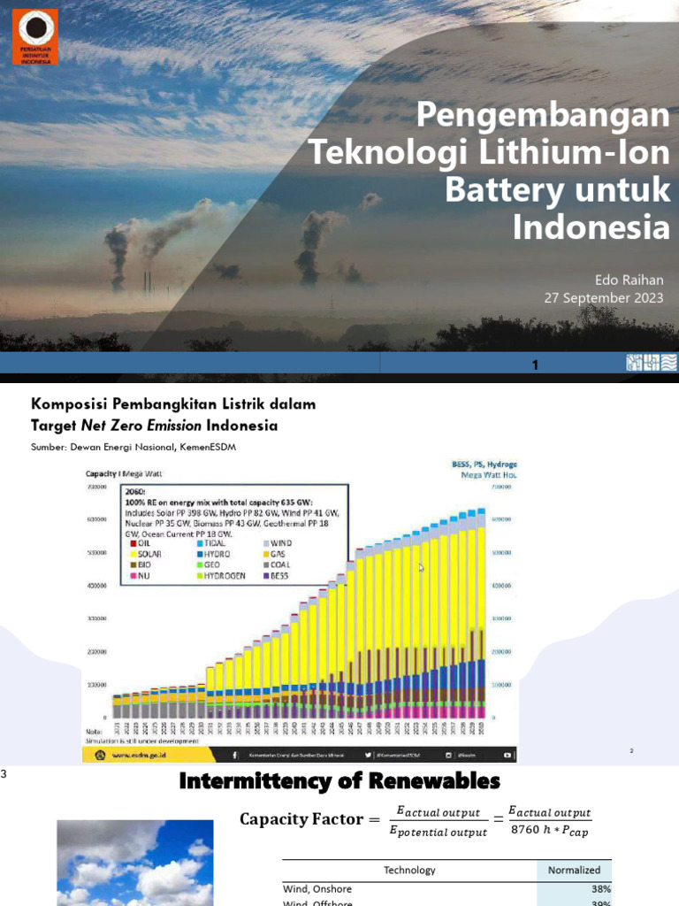 PII Knowledge Sharing - Edo Raihan-Final | PDF | Lithium Ion Battery ...