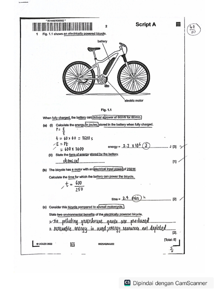 Script A - IGCSE Physics Theory Paper | PDF
