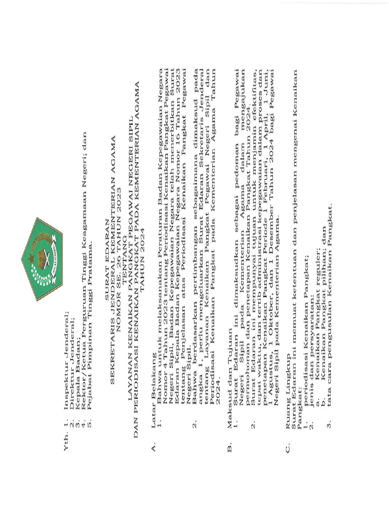 Se KP Tahun 2024 | PDF