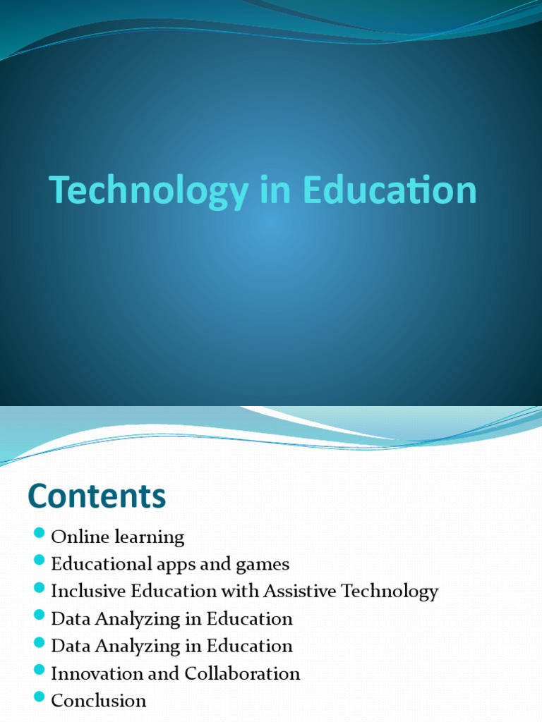 Technology in Education | PDF