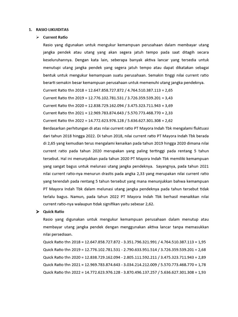 Analisis Rasio | PDF