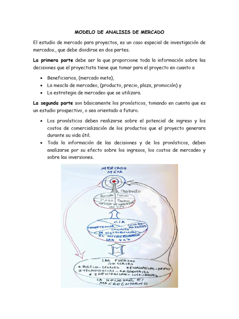 MODELO DE ANALISIS DE MERCADO | PDF | Marketing | Mercado (economía)