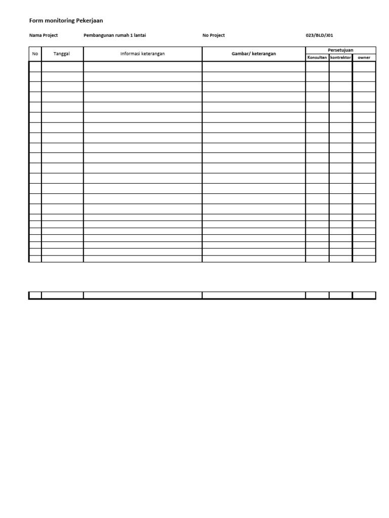 Form Monitoring Project | PDF