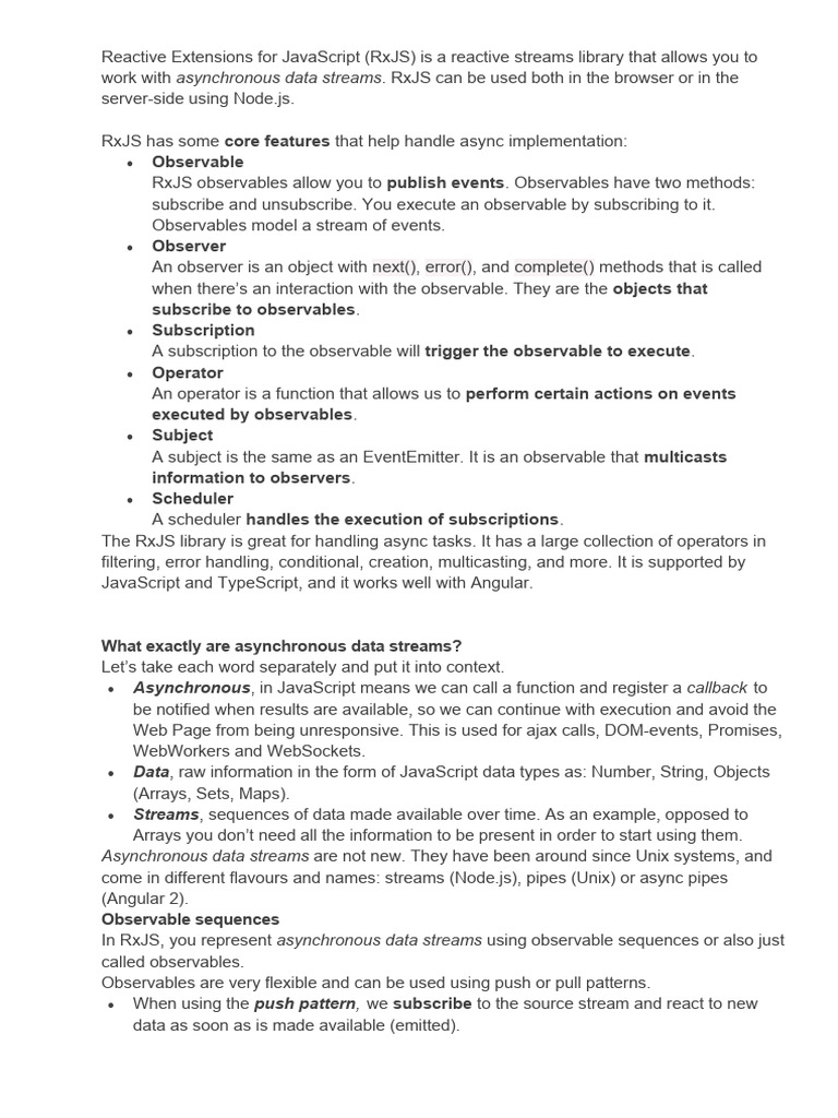 Reactive Extensions For JavaScript | PDF | Computer Programming ... Reactive Extensions For JavaScript | PDF | Computer Programming ...