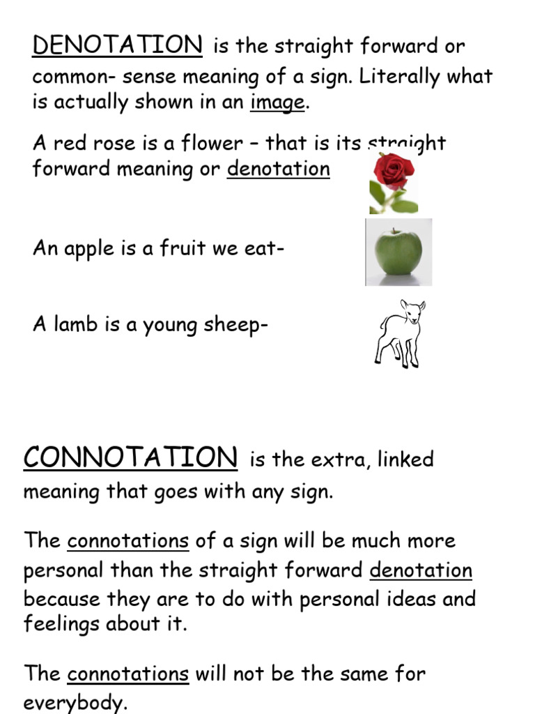 3 Denotation and Connotation | PDF