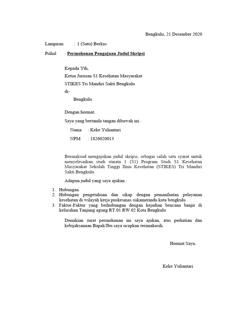 Format Judul SKRIPSI | PDF