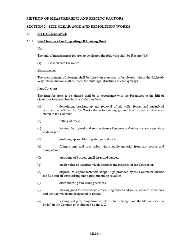 Demolition and Site Clearance Guidelines | PDF | Demolition | Road