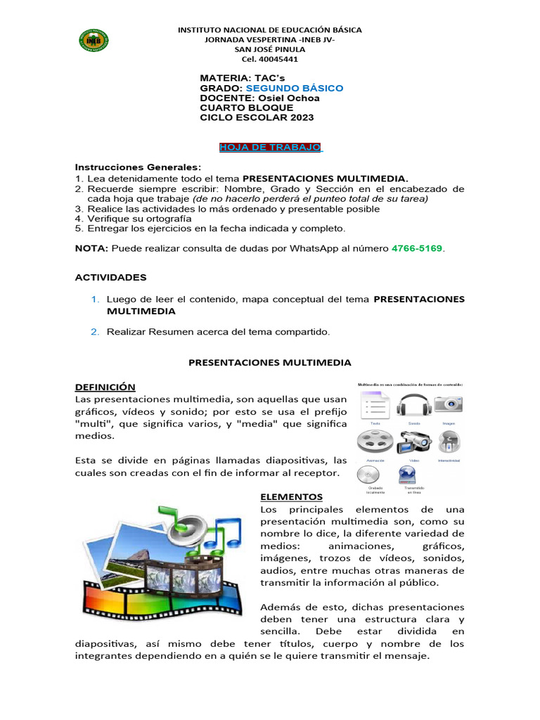 Segundo Basico | PDF | Multimedia | Informática