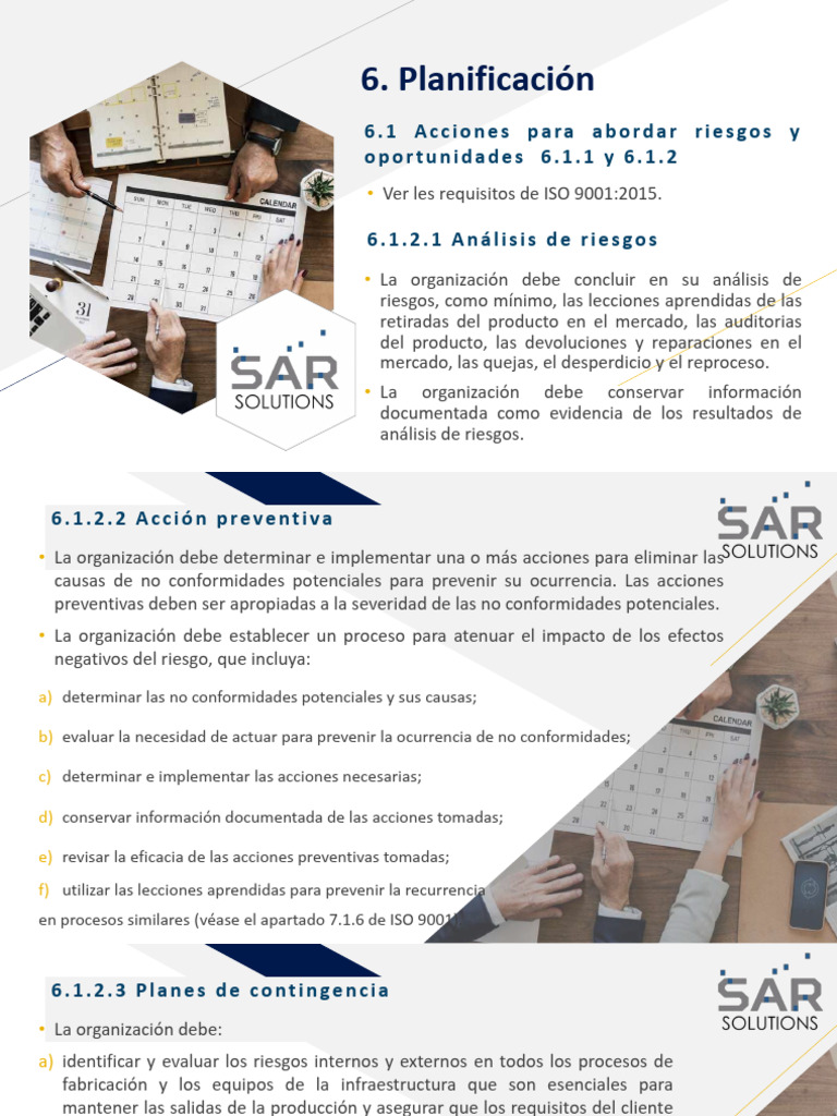 Planificación Sar Solutions Iatf 16949 | PDF | Calidad (comercial) | Planificación