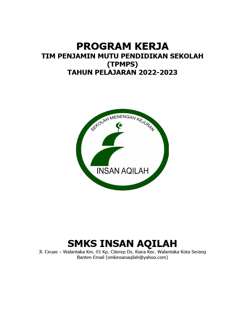 Program Kerja Tim Penjamin Mutu SMK | PDF | Bisnis | Seni