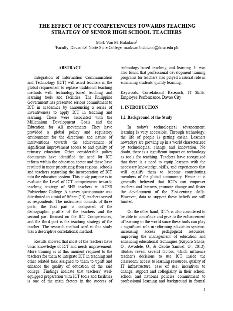 TeachingStrategy Buladaco - Edited | PDF | Educational Technology | Statistics