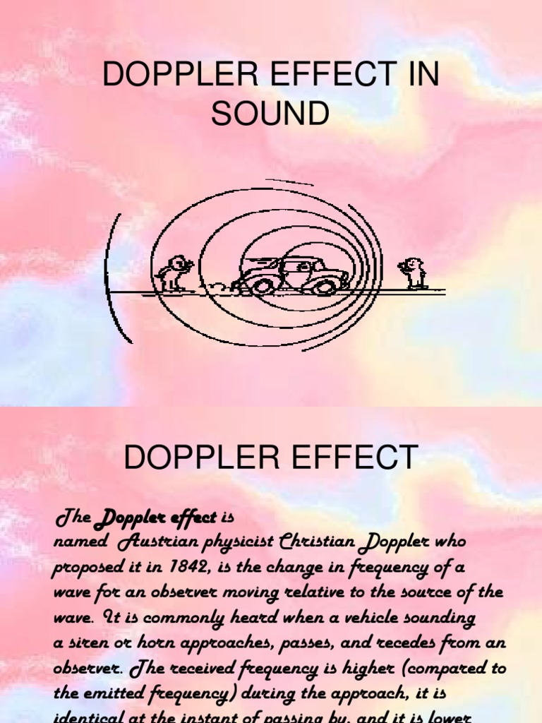 Doppler Effect & Its Applications | PDF | Doppler Effect | Spectral Line