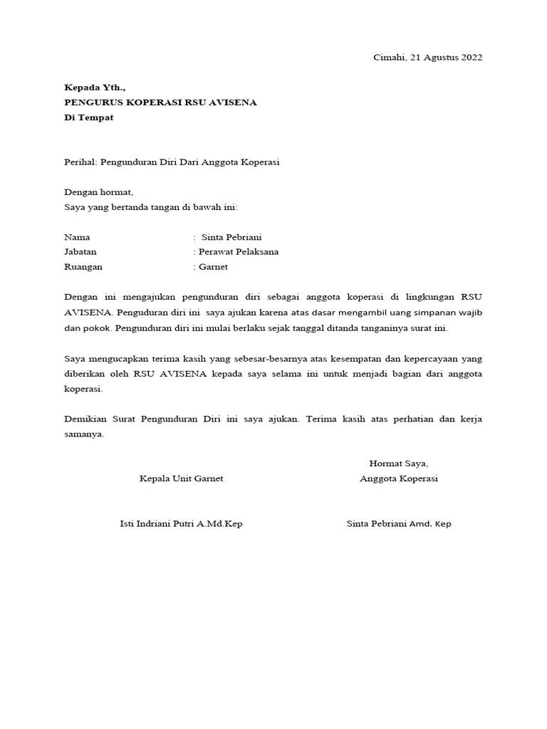 Koperasi Sinta | PDF