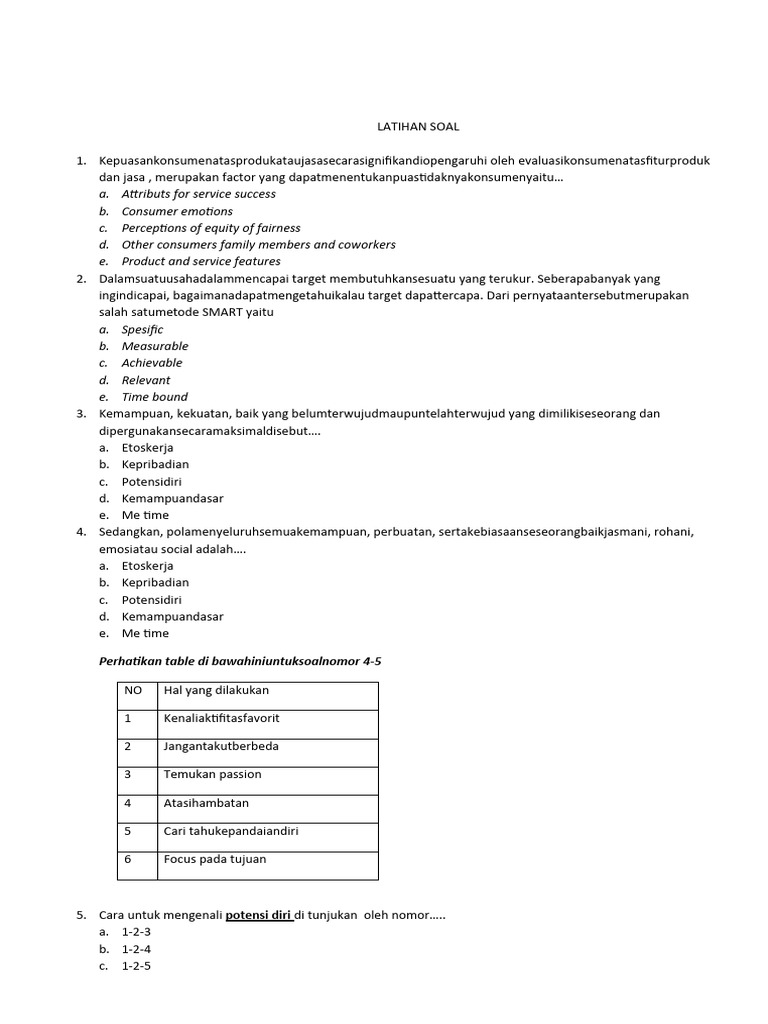 Latihan Soal PKDK | PDF