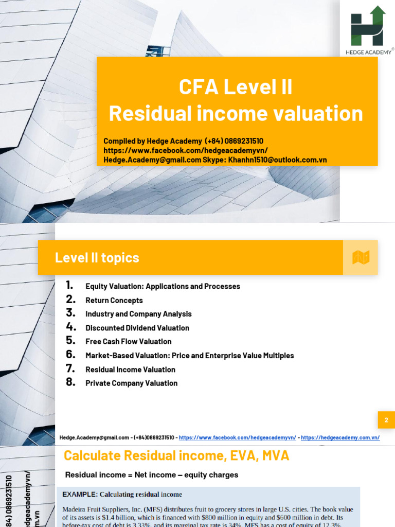 CFA Level II - Equity - RI | PDF | Valuation (Finance) | Stocks