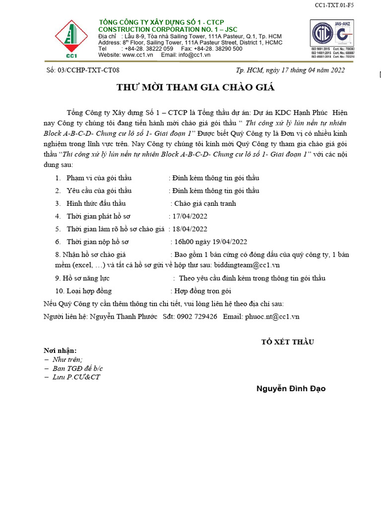 Cc1 P.cư&ct f5 Thu Moi Thau | PDF