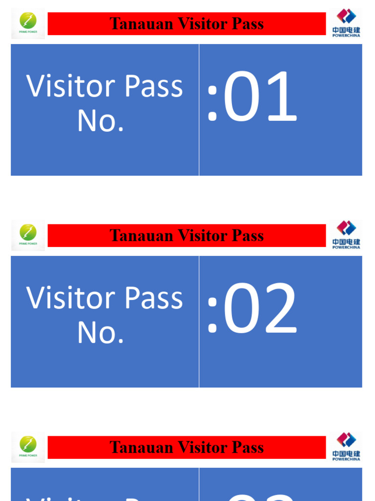 Tanauan Visitor Pass Guide | PDF