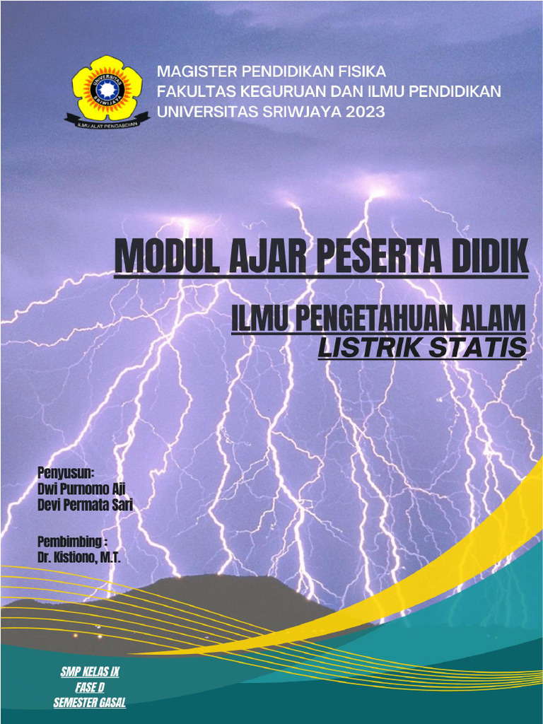 Modul Listrik Statis Kelas IX | PDF