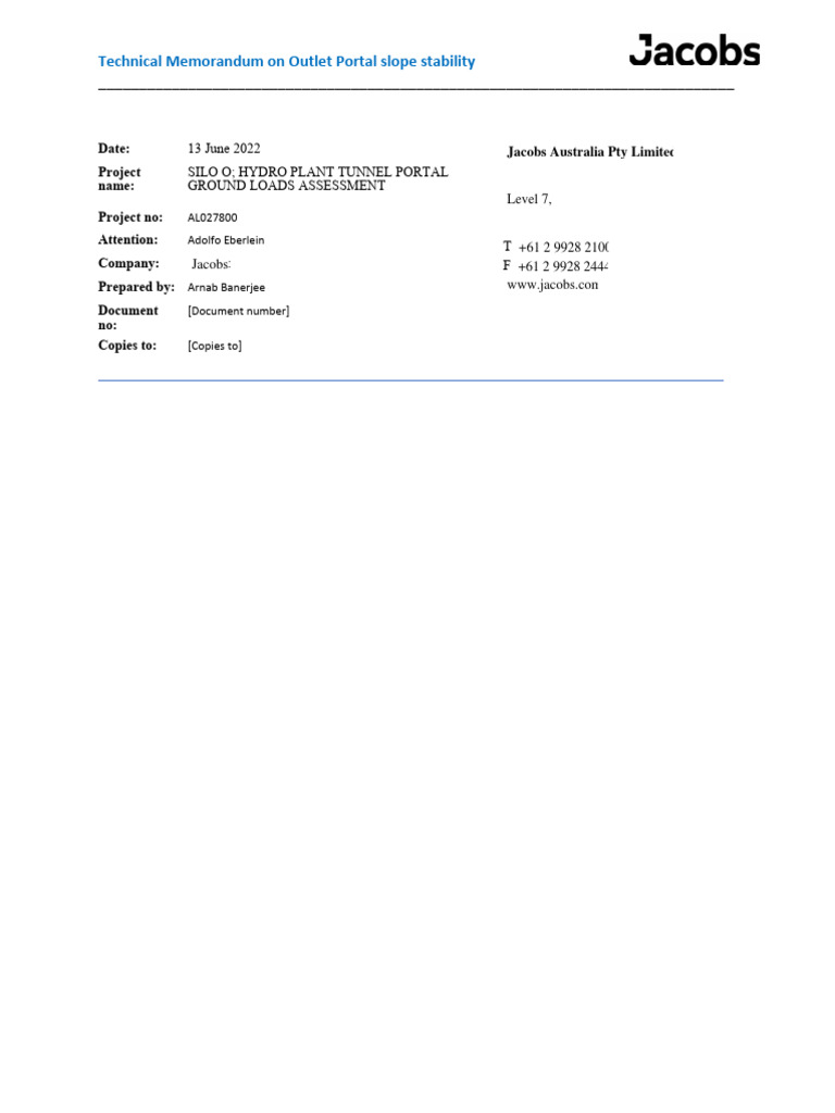 Silo-O - Slope Stability Analysis Report Rev B - TO REVIEW | PDF ...