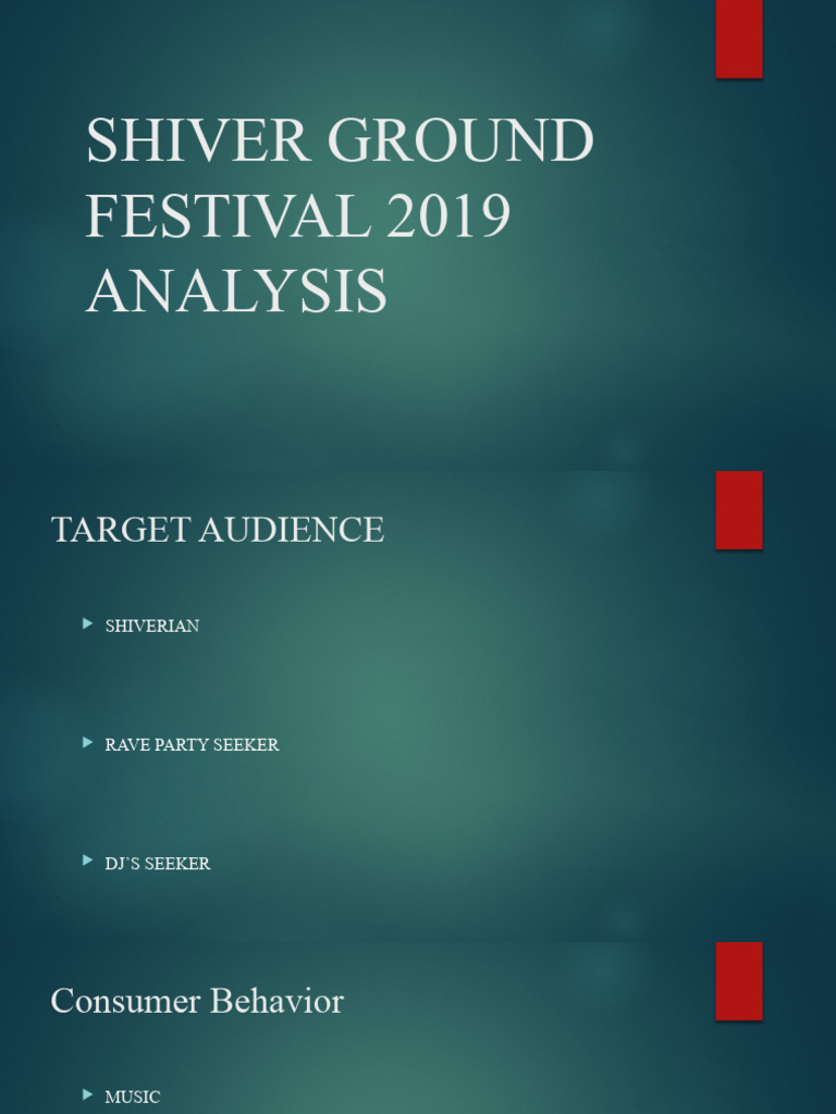 Shiver Ground Festival 2019 Analysis | PDF