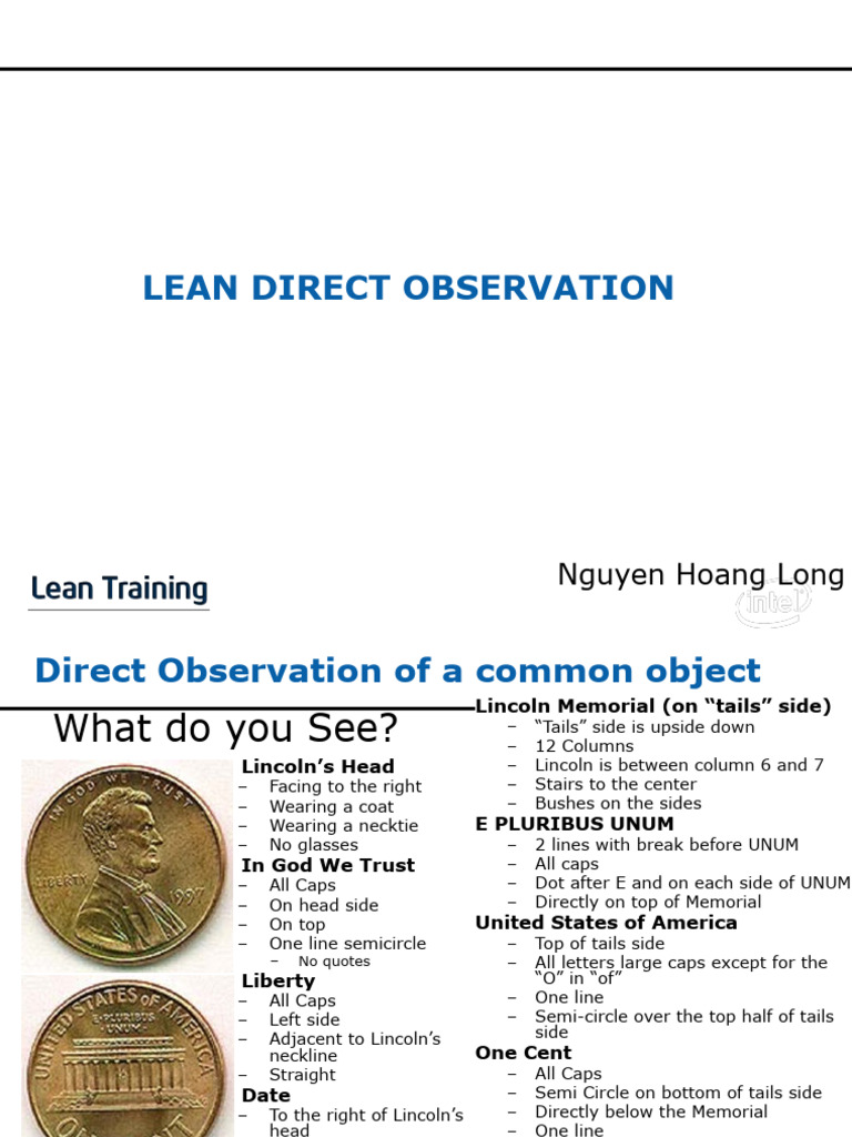 Inventory Management Chapter 4 Lean Direct Observation | PDF