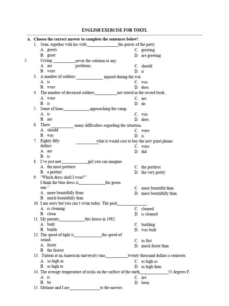 English Exercise For TOEFL Remed | PDF | Stars | Physical Sciences
