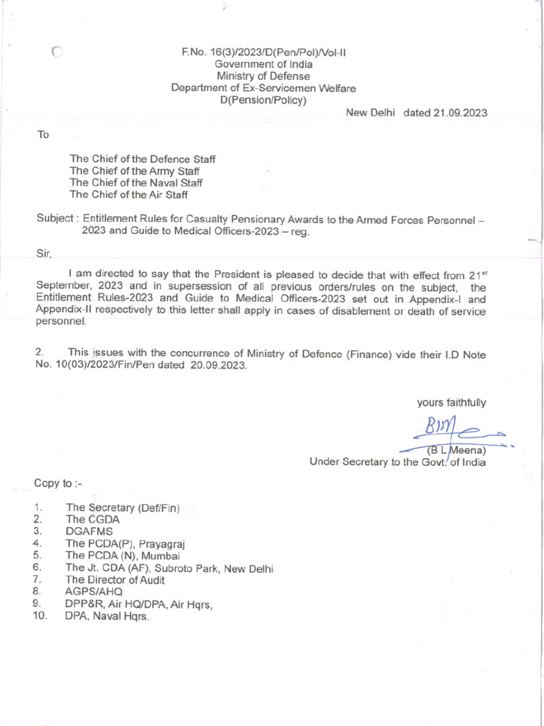 Entitlement Rules 2023 | PDF