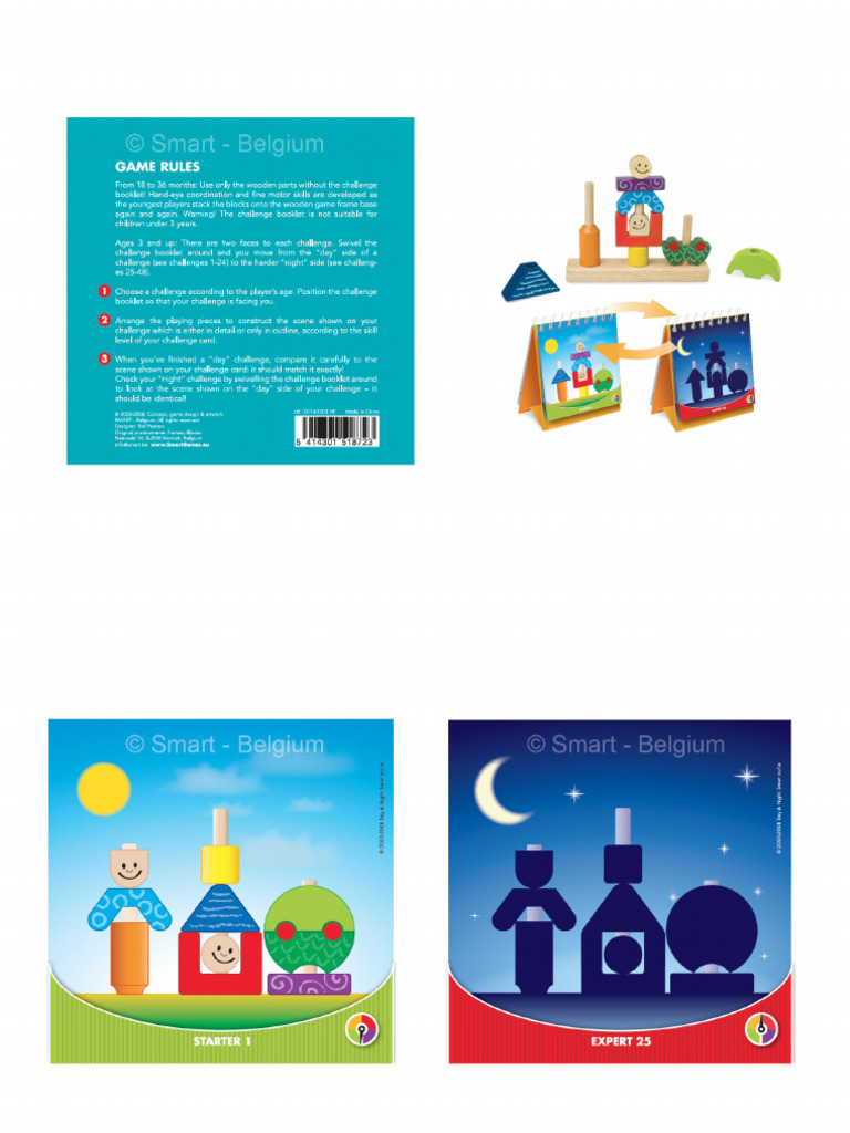 SmartGames Day Night Day Night - Challenge Cards | PDF