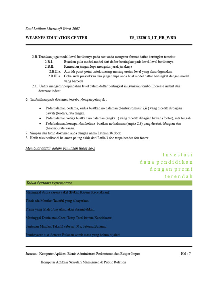Wearnes Education Center Es - 1232013 - LT - HR - WRD | PDF